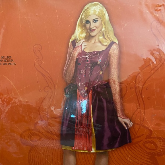 Disney | Dresses | Disney Hocus Pocus Sarah Halloween Costume Size ...